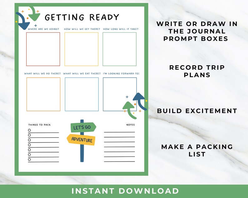 Printable Road Trip Journal for Kids and Teens Family - Etsy