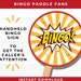 Handheld Printable Bingo Sign or Paddle Fan in 6 Colors to Match Your ...