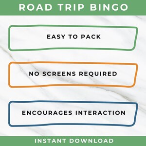 Road Trip Bingo - 40 Cards; Printable Travel Games for Kids, Adults ...