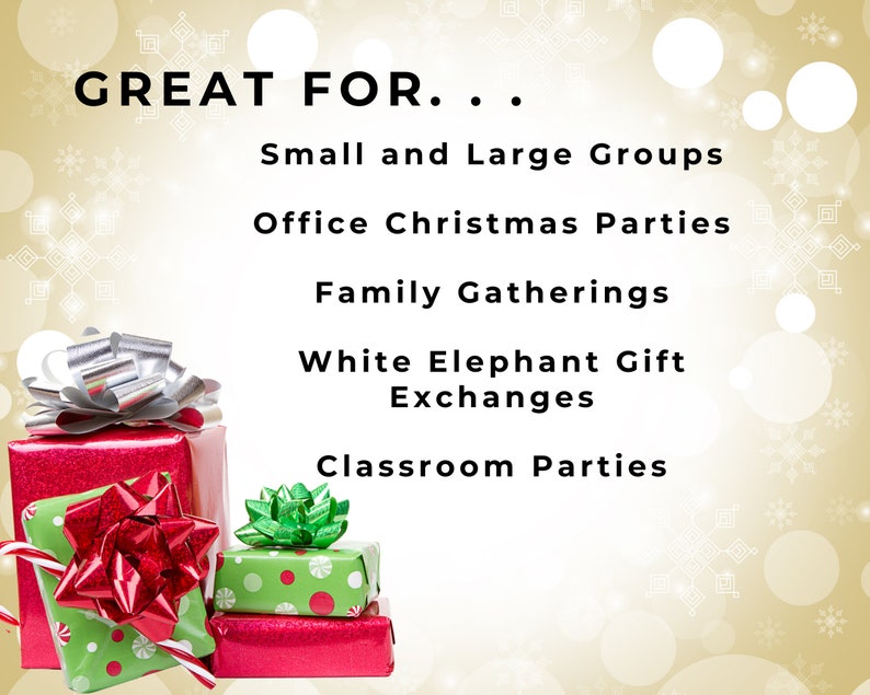 Left Right Christmas Game Story With Ugly Christmas Sweater Theme Pass ...