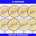 Handheld Printable Bingo Sign or Paddle Fan in Blue and Black | Winner ...