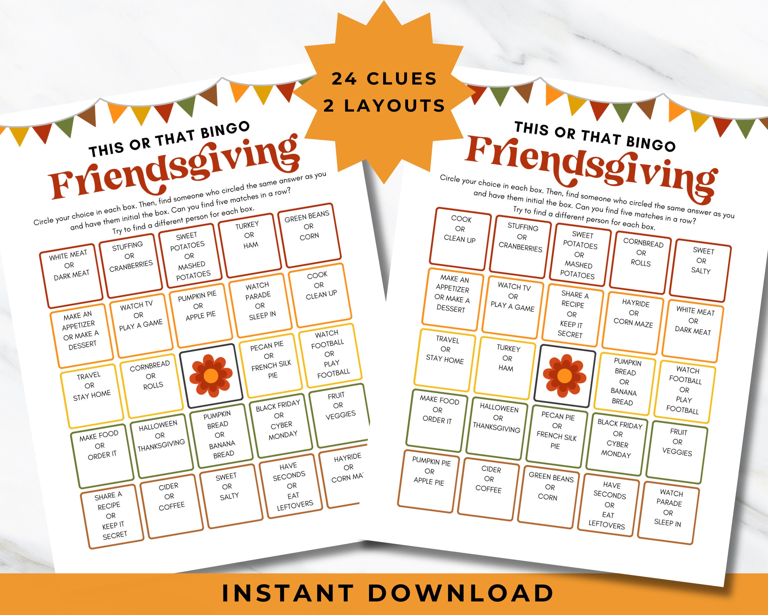 Friendsgiving Get to Know You Bingo Printable; Thanksgiving Icebreaker ...