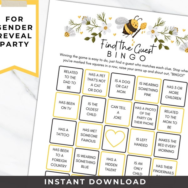 Bee Gender Reveal - Etsy