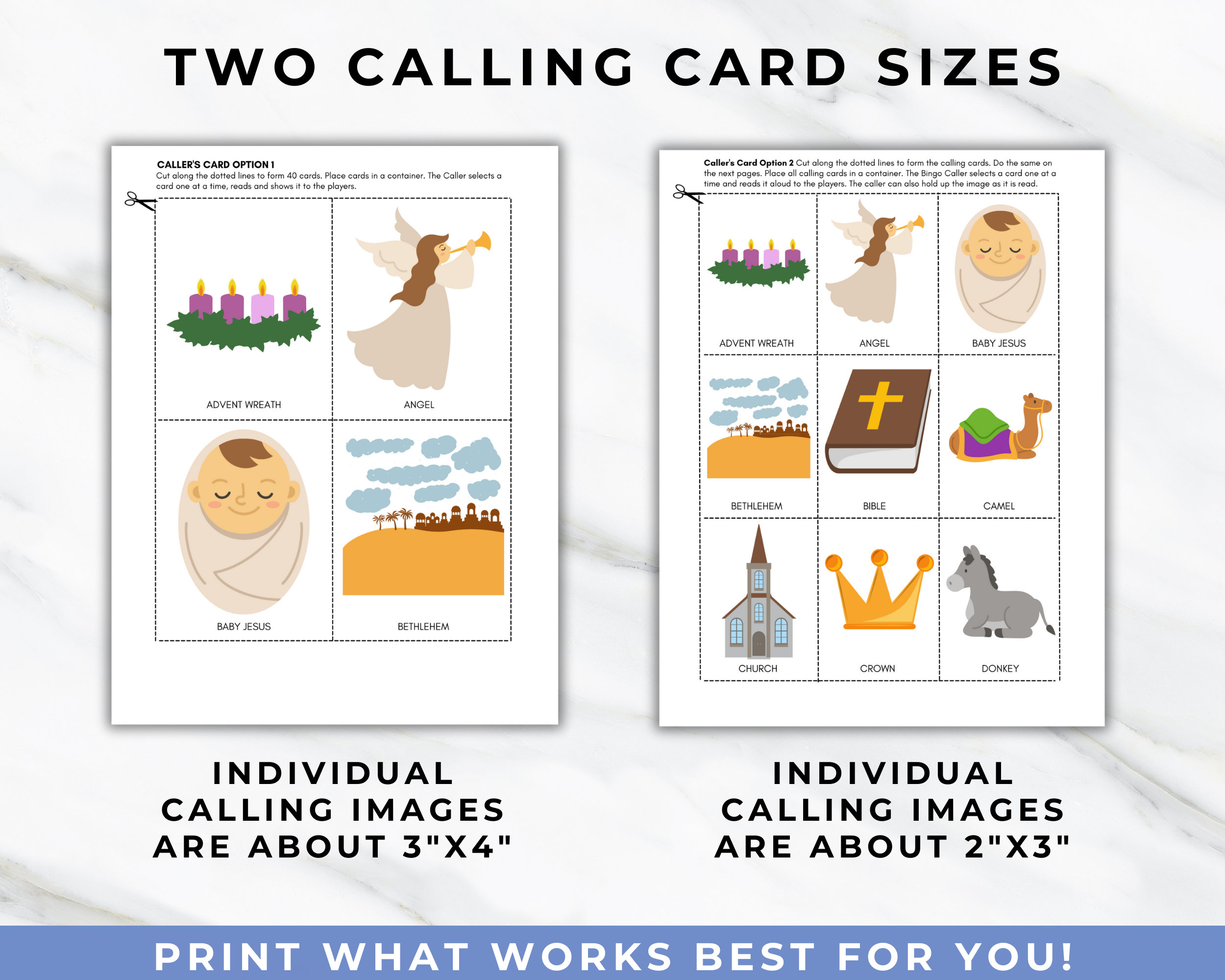 Nativity Christmas Bingo Game, 40 Printable Bingo Cards for Kids, Teens ...