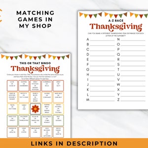 Thanksgiving Find the Guest Bingo Game Icebreaker Activity for Group ...