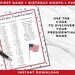 Printable Name Game INCLUDES Name Tags What's Your Presidential Name ...