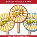 Handheld Printable Bingo Sign or Paddle Fan in 6 Colors to - Etsy