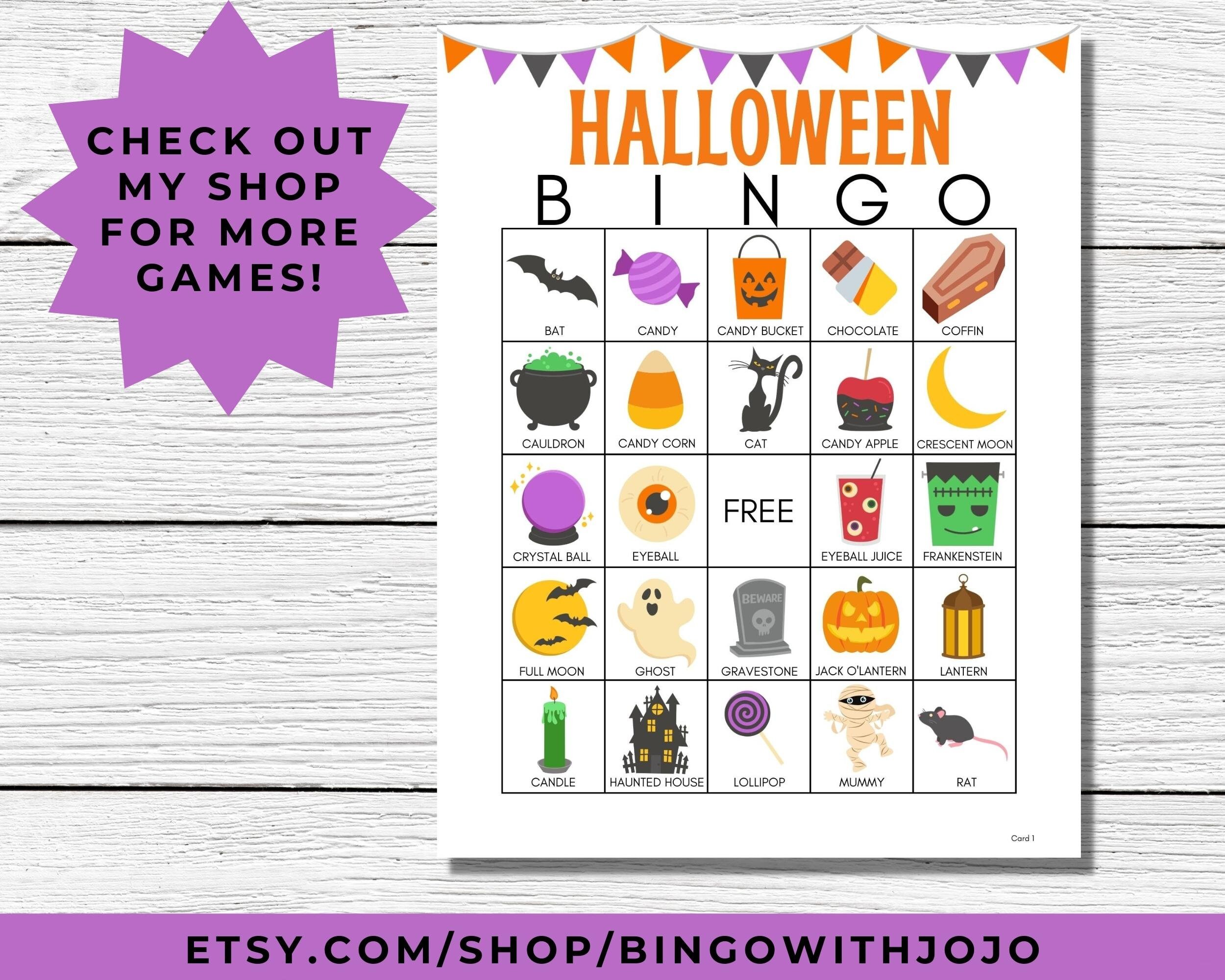 Halloween Mix and Mingle Bingo Printable Game Find the Guest - Etsy