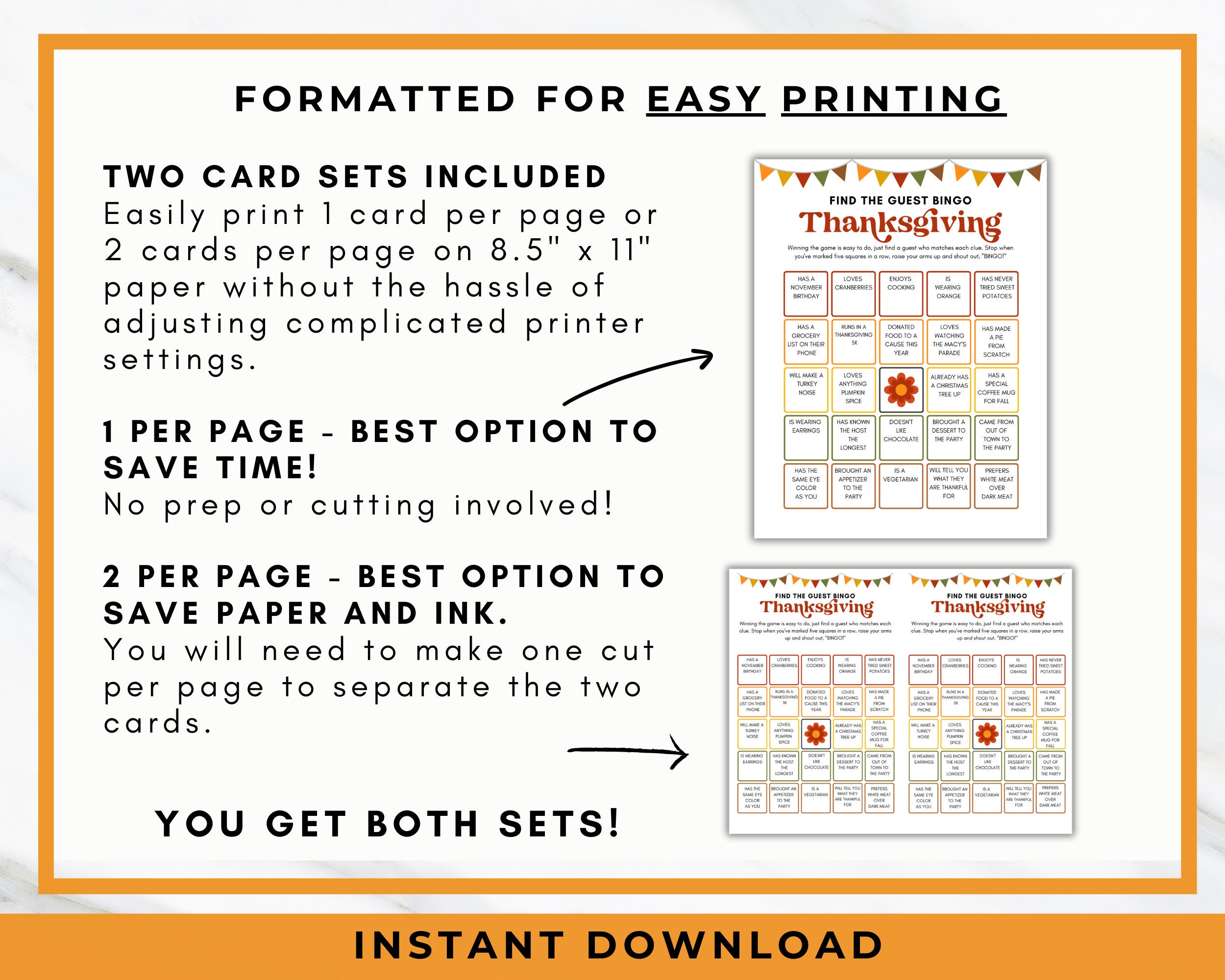 Thanksgiving Find the Guest Bingo Game Icebreaker Activity for Group ...