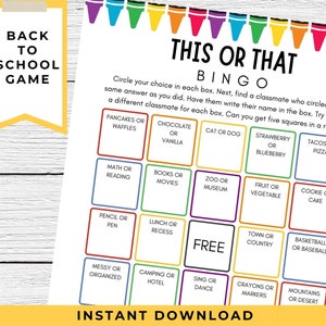 Get to Know You Bingo Printable for Elementary School Aged Kids ...
