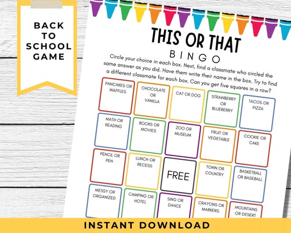 Find Someone Who Back to School Activity - Get to Know You Free ...