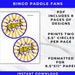 Handheld Printable Bingo Sign or Paddle Fan in Blue and Black | Winner ...