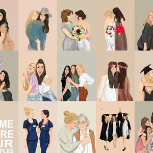 Custom Faceless Portrait, Faceless Portrait Print, Custom Portrait ...