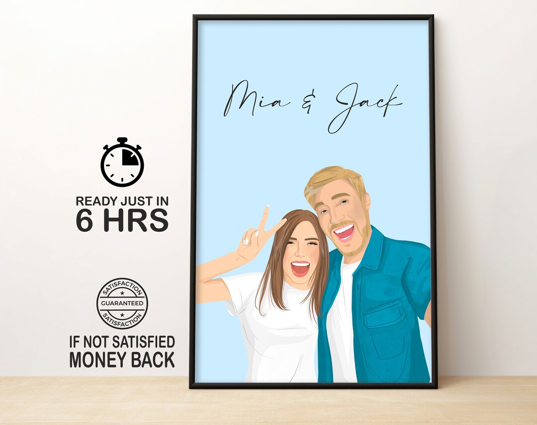 Custom Faceless Photo, Drawing From Photo, Faceless Portraits for ...