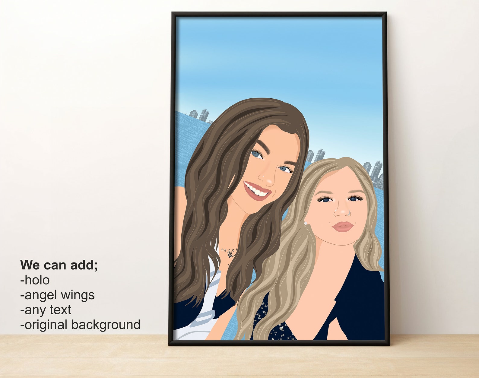 Buy Custom Faceless Portrait, Faceless Portrait Print, Custom Portrait ...