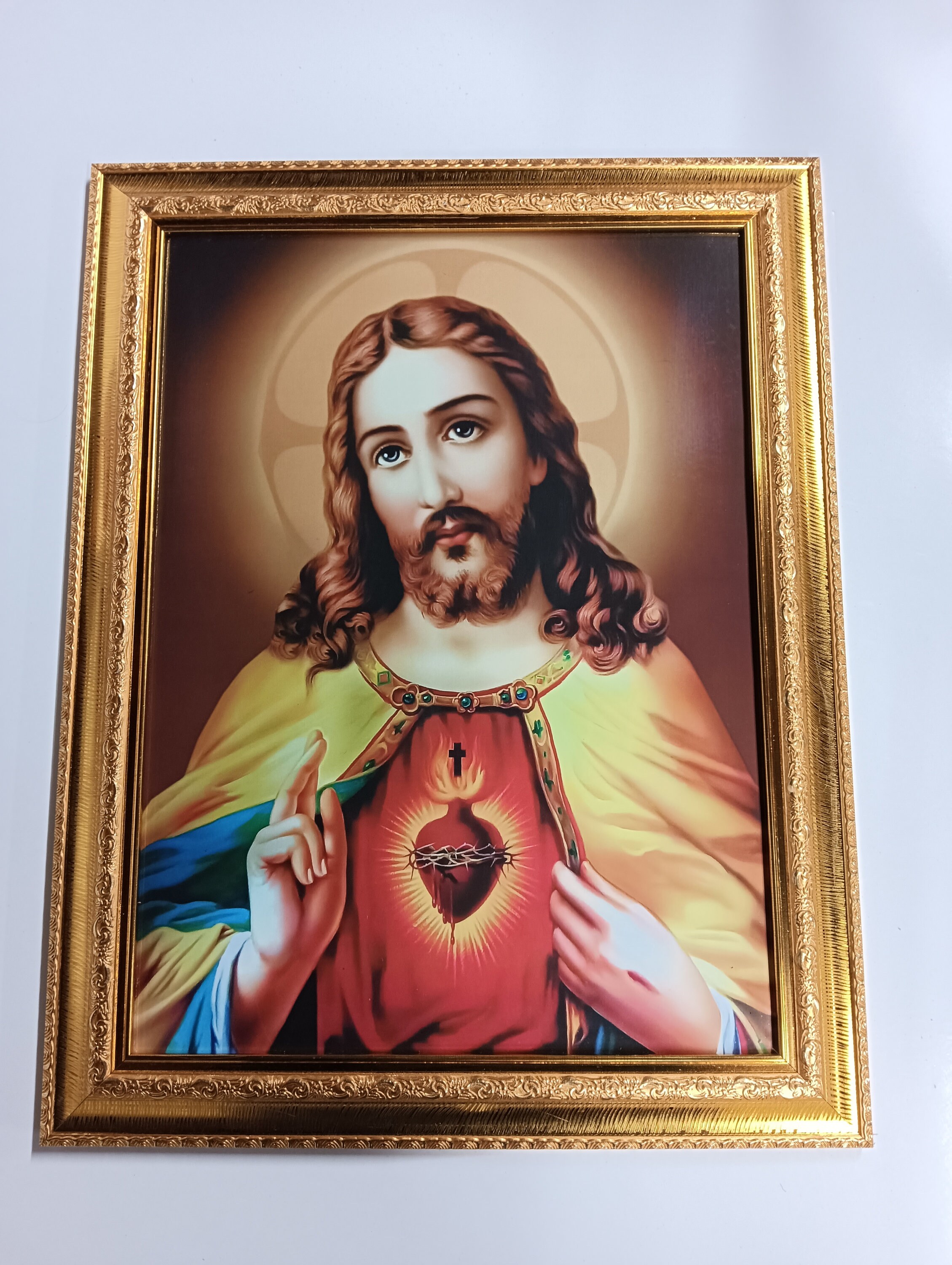 Jesus Christ Sacred Heart Laminated Framed Picture Frames WALLFRAMES ...