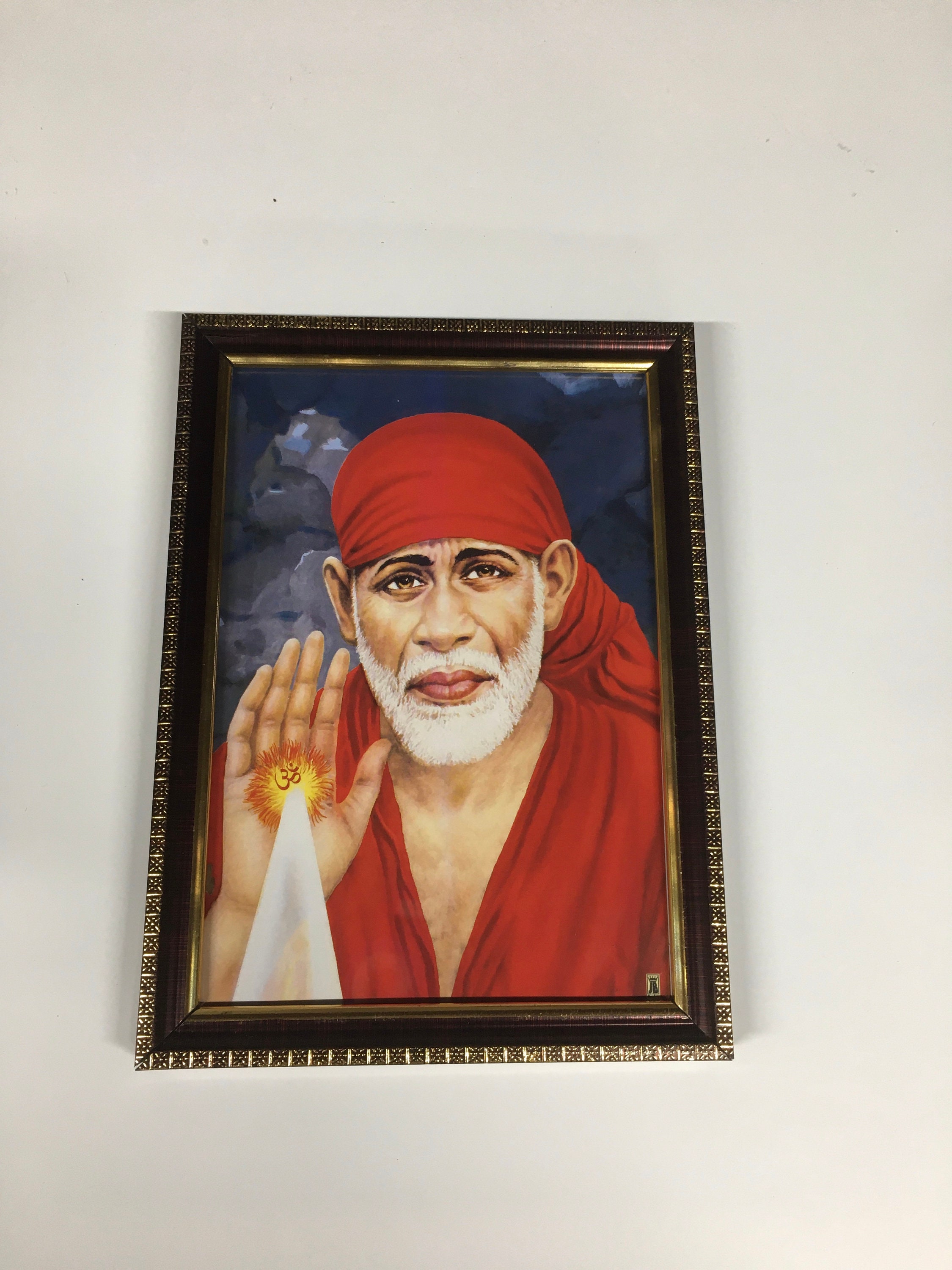 Sai Baba of Shirdi Framed WALLFRAMES 10.5x8 - Etsy