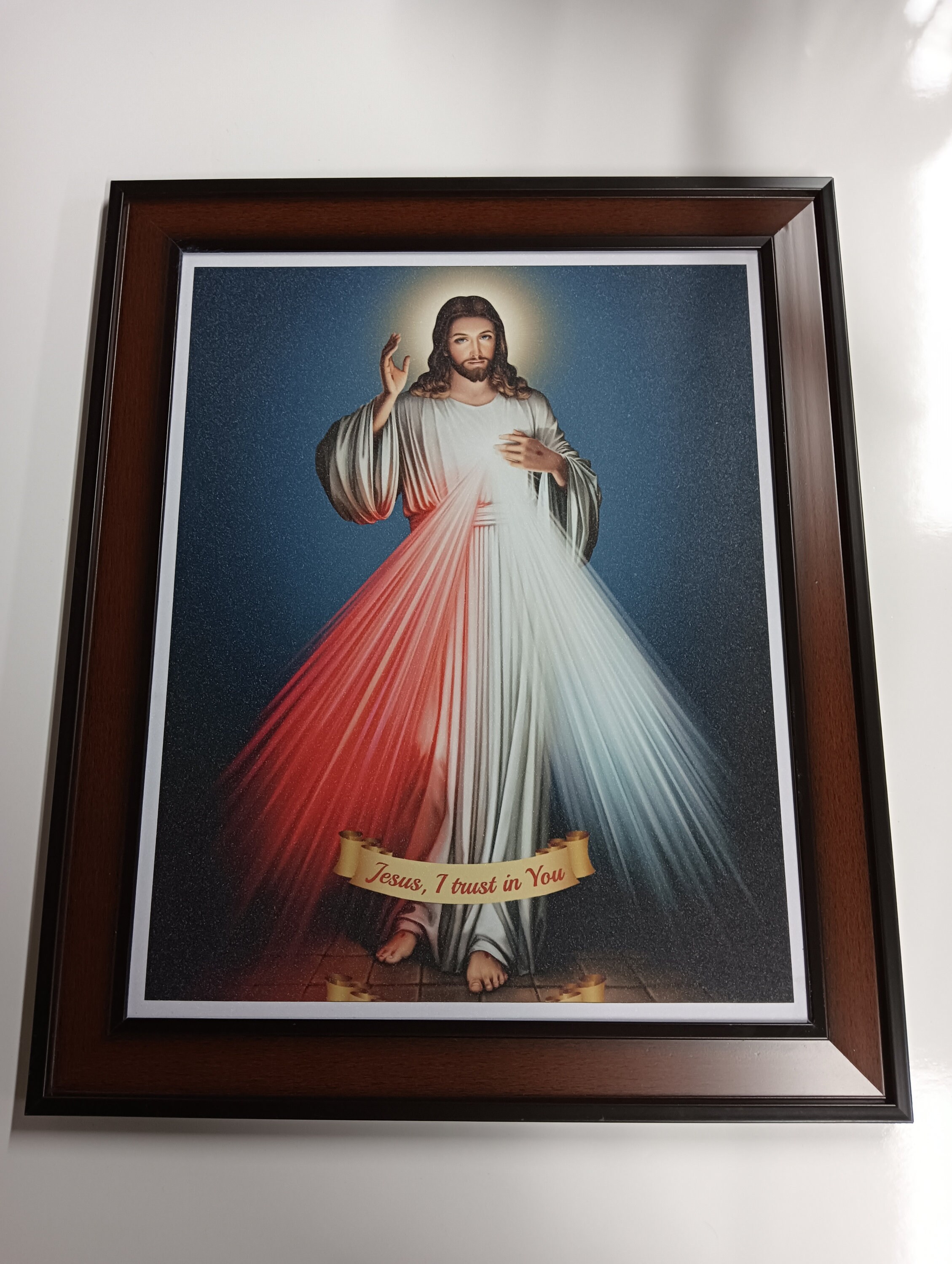 Divine Mercy Karuna Framed Picture Frames Laminated WALLFRAMES (23X19 ...