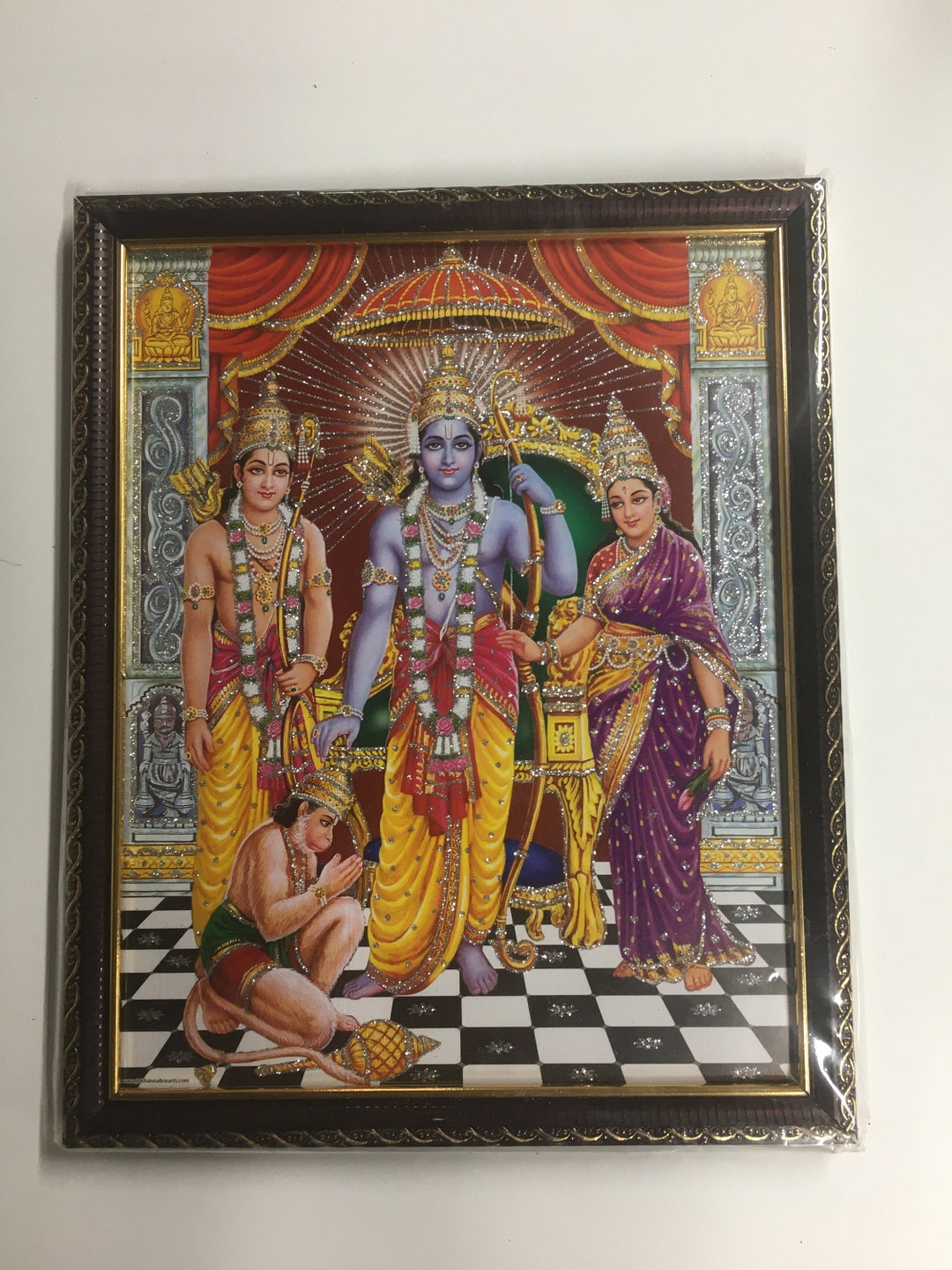 Sri Ram Darbar(rama Pattabhishekam) Framed Picture Frames WALLFRAMES ...