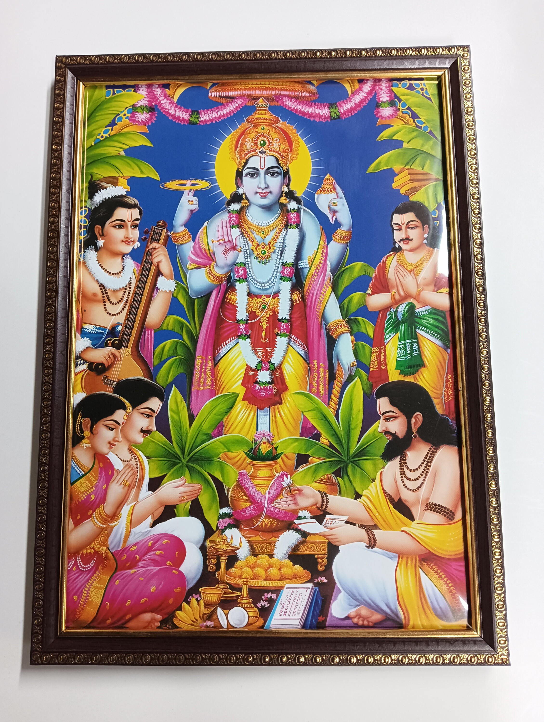 Lord Satyanarayan / Satyanarayana / Shree Satya Narayan Framed ...