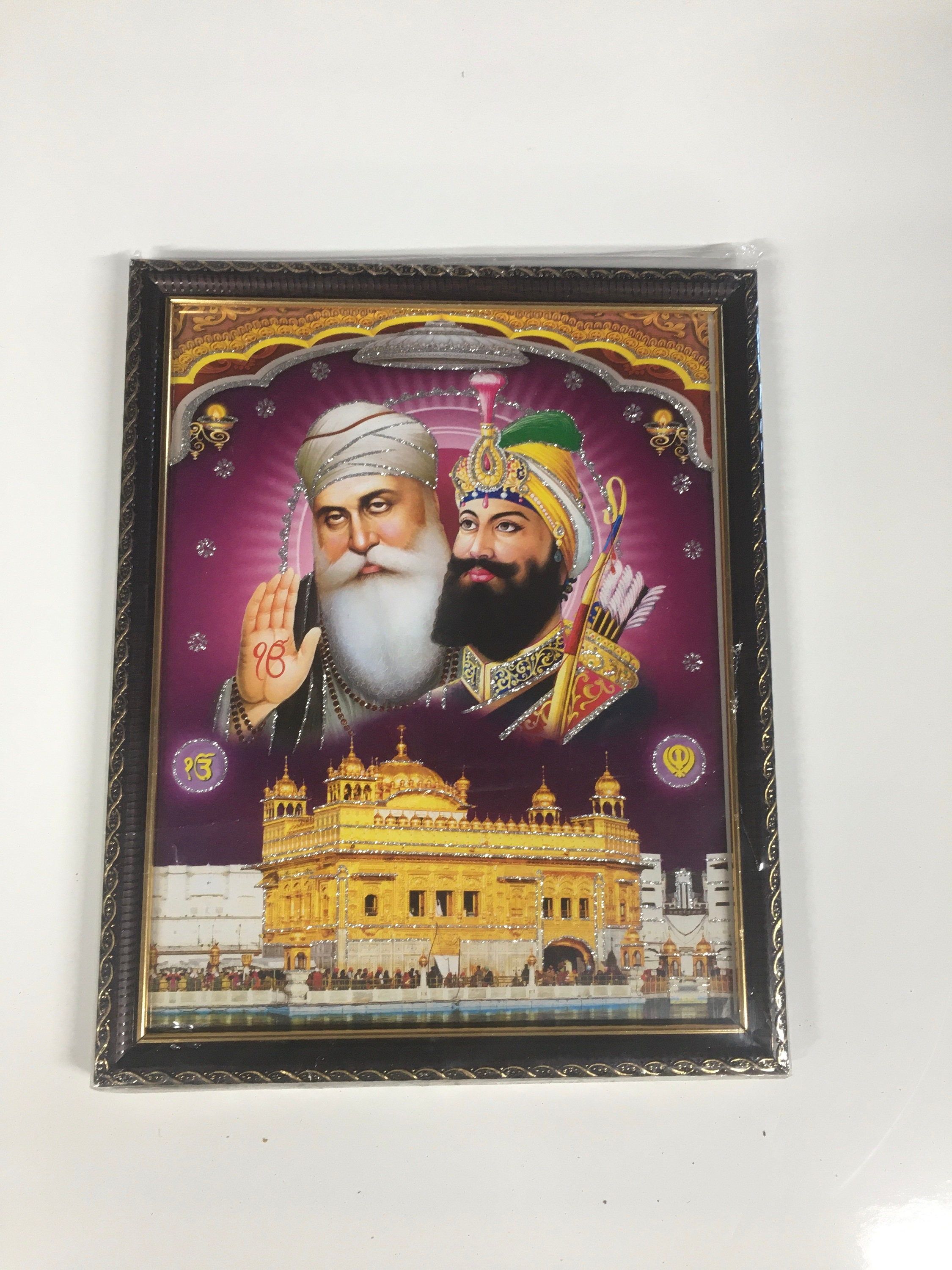 Guru Nanak Dev Ji With Guru Gobind Singh Framed Picture Frames ...