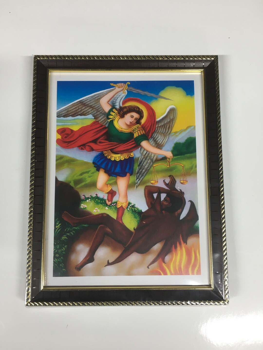 Saint Michael the Archangel Framed Picture Frames Wallframes(10.5x8 ...