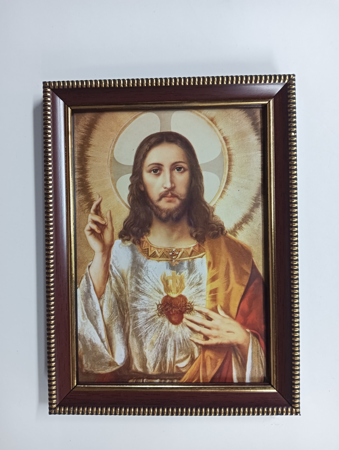 Jesus Christ Sacred Heart Framed Picture Frames WALLFRAMES (6x8") - Etsy