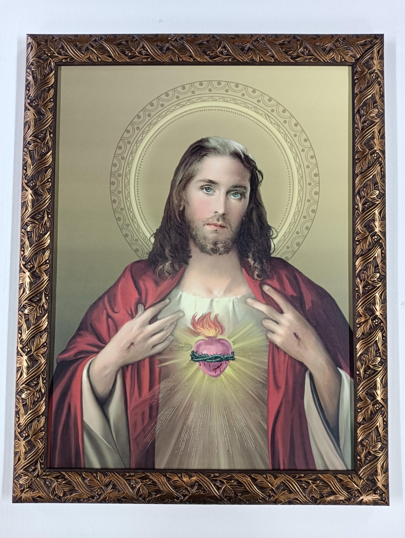 Jesus Christ Sacred Heart Laminated Framed Picture Frames WALLFRAMES ...