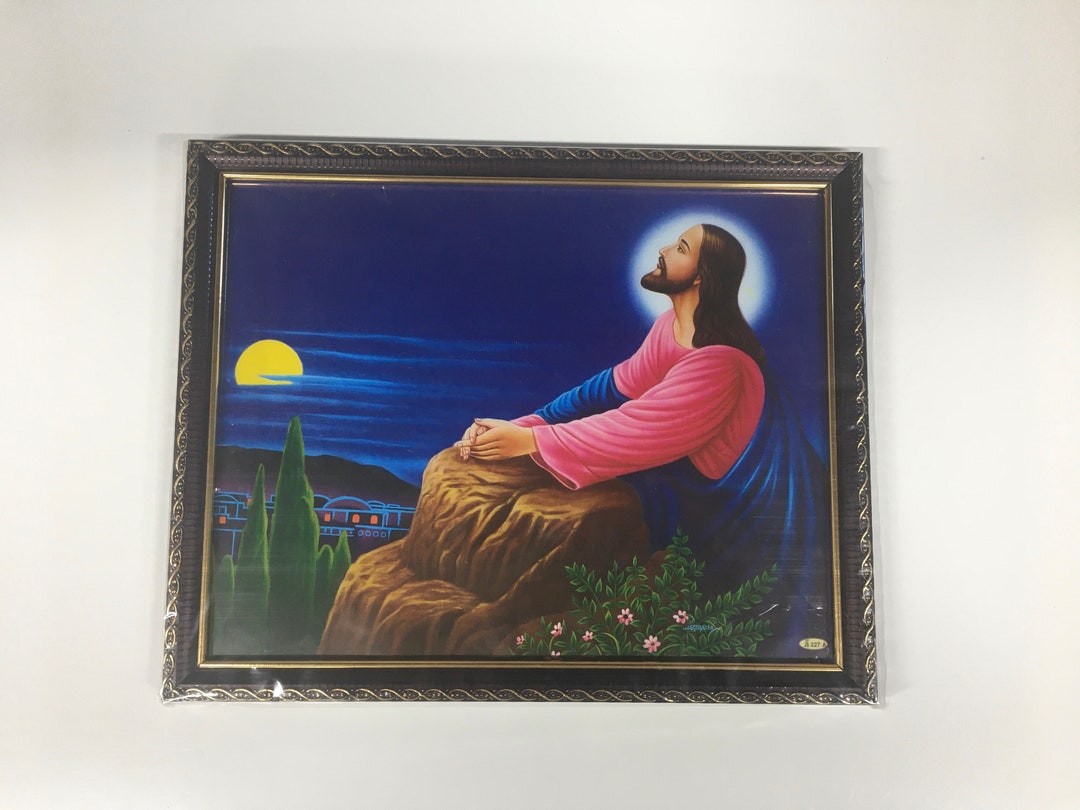 Gethsemane Jesus Christ Praying Framed Picture Frames WALLFRAMES (12x10 ...