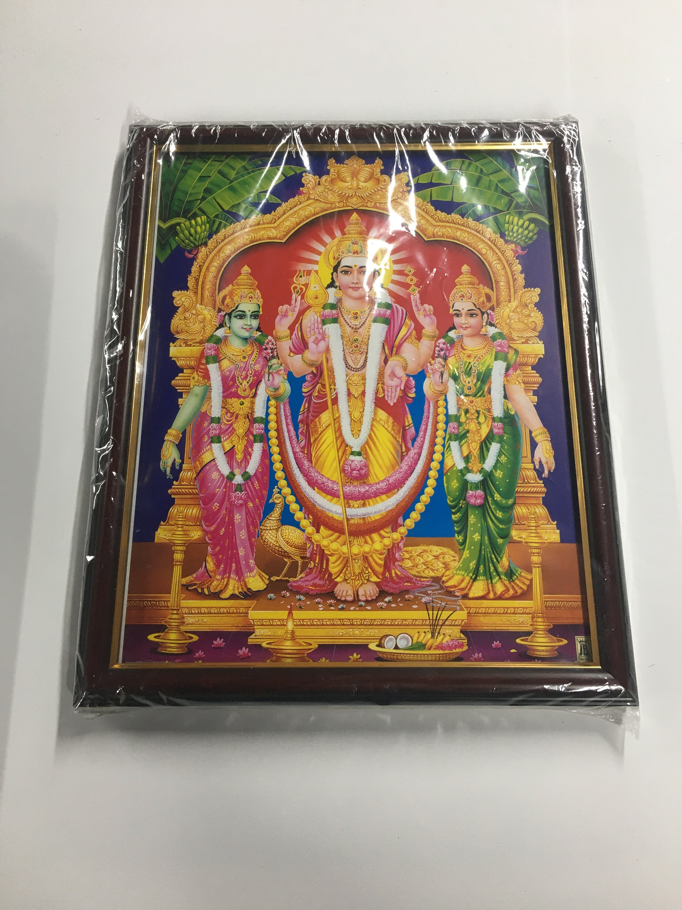 Lord Murugan With Valli & Devyani Framed Picture Frames WALLFRAMES ...