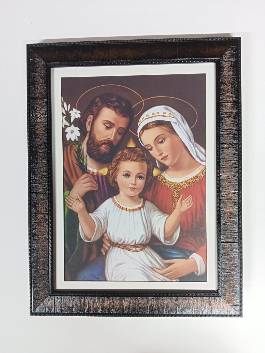 Holy Family Jesus Christ Framed Picture Frames WALLFRAMES (17.5x13.5 ...