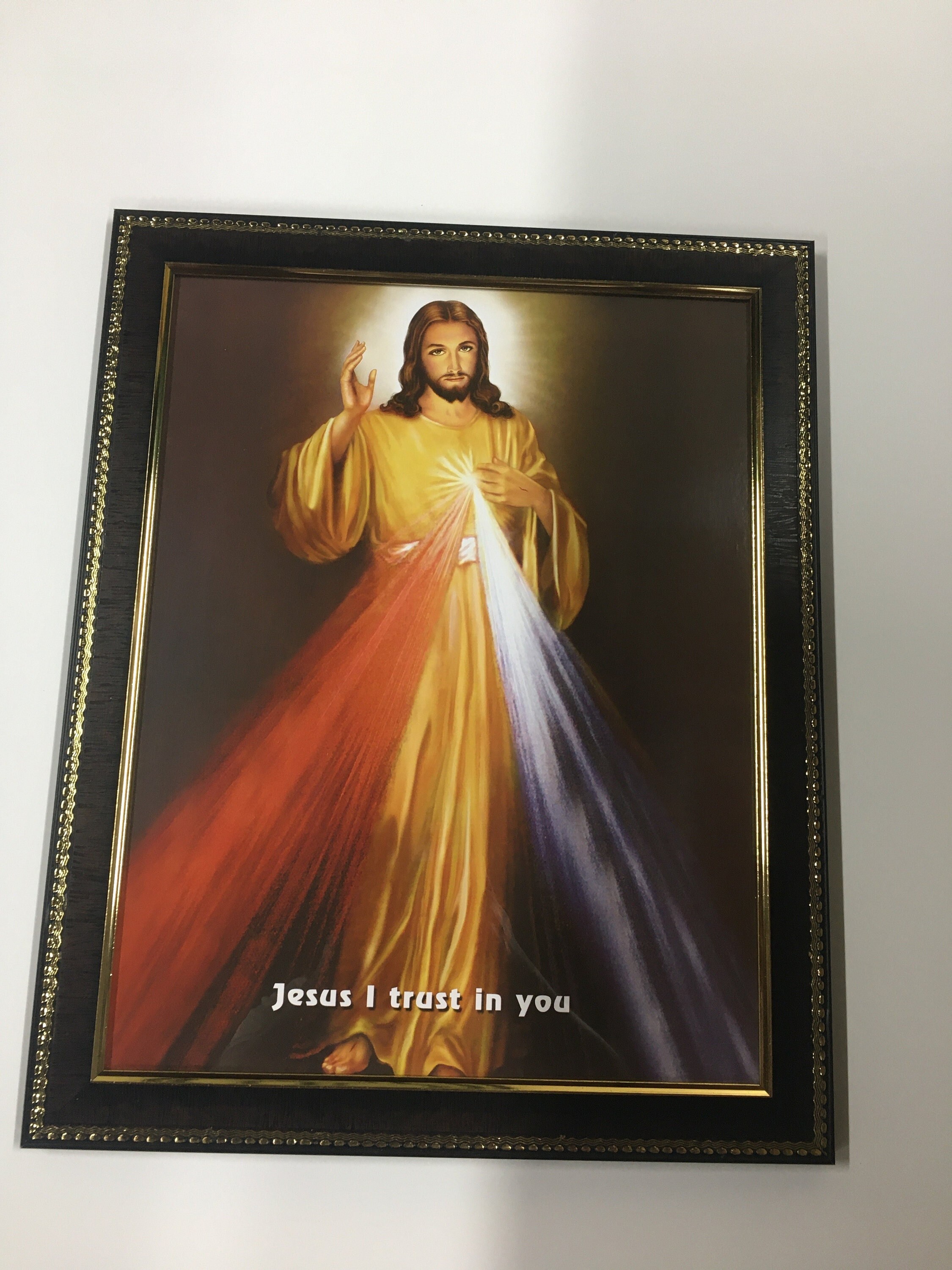Divine Mercy Jesus Christ Karuna Framed WALLFRAMES | Etsy Australia