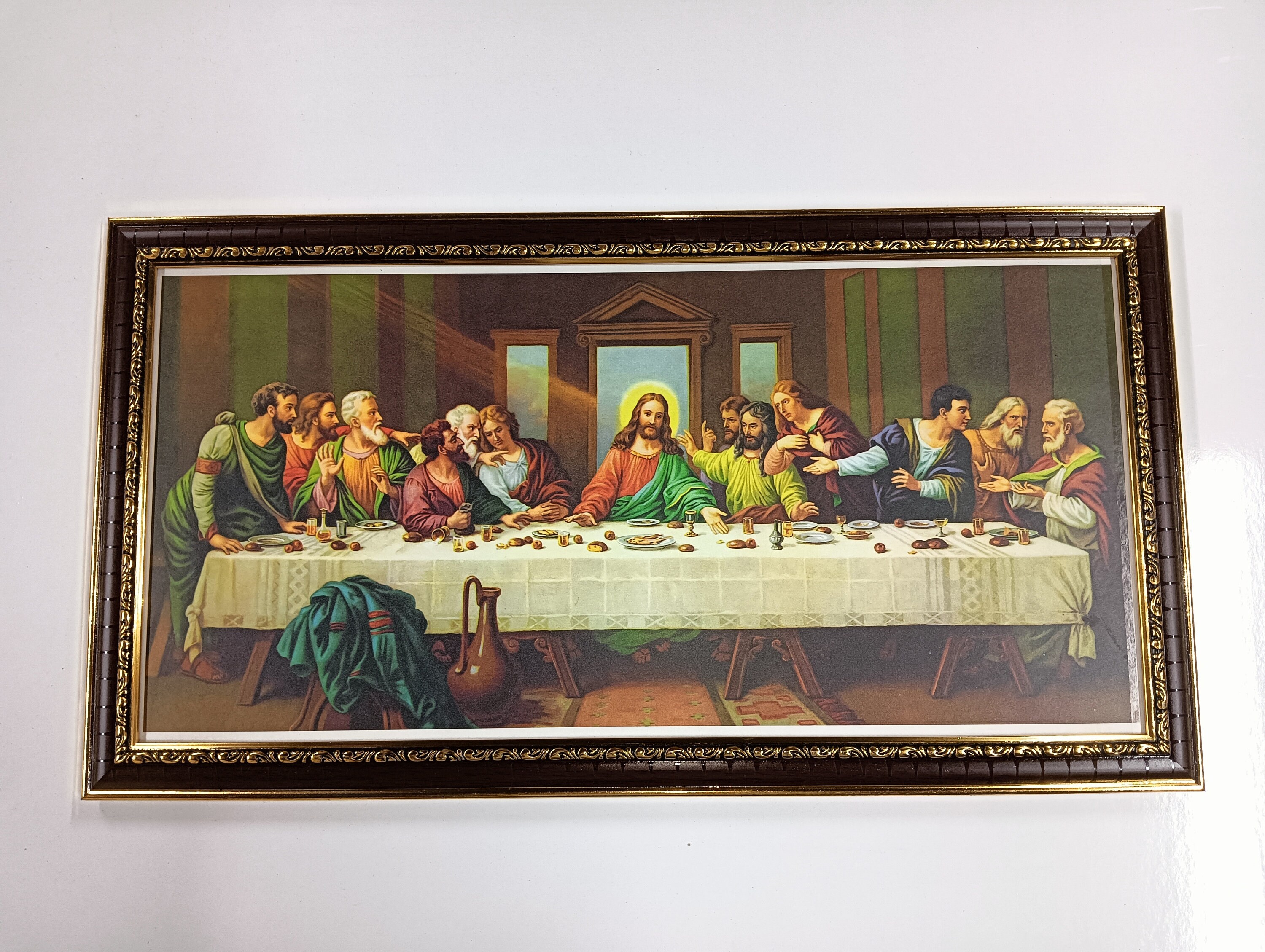 Last Supper Framed Picture Frames Laminated WALLFRAMES (21.5x11.5") - Etsy
