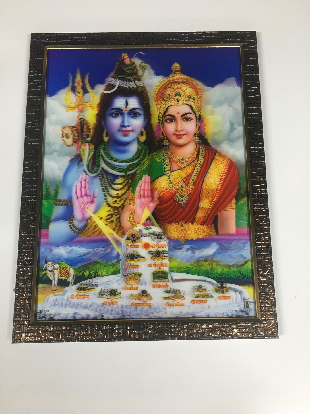 Lord Shiva & Parvathi Framed Picture Frames 3D WALLFRAMES (17x13") - Etsy
