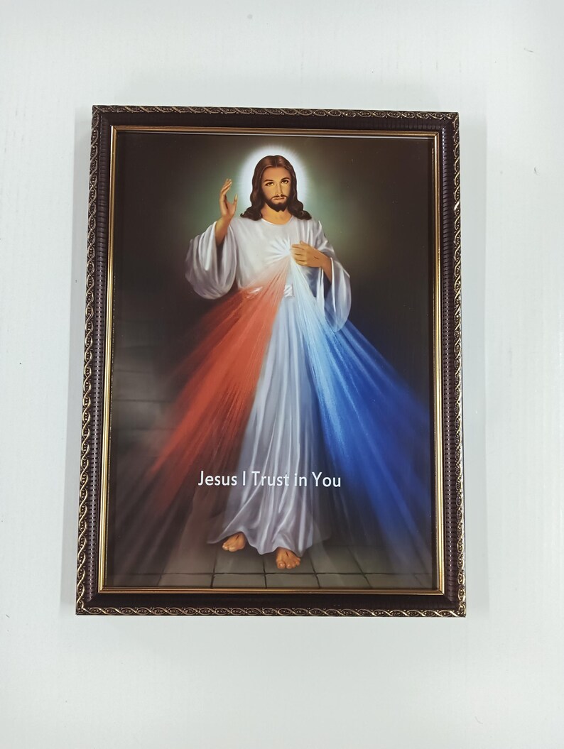 Divine Mercy Jesus Christ (karuna) -framed Picture Frames WALLFRAMES ...