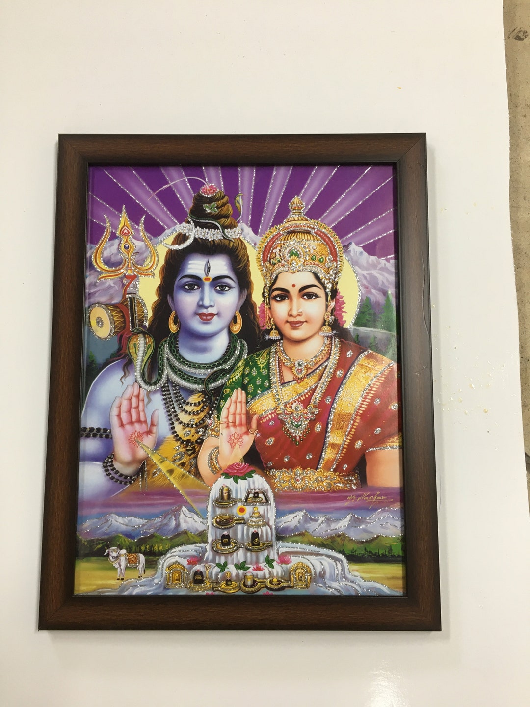 Lord Shiva Parvati Framed Picture Frames WALLFRAMES (17.5x13.5") - Etsy