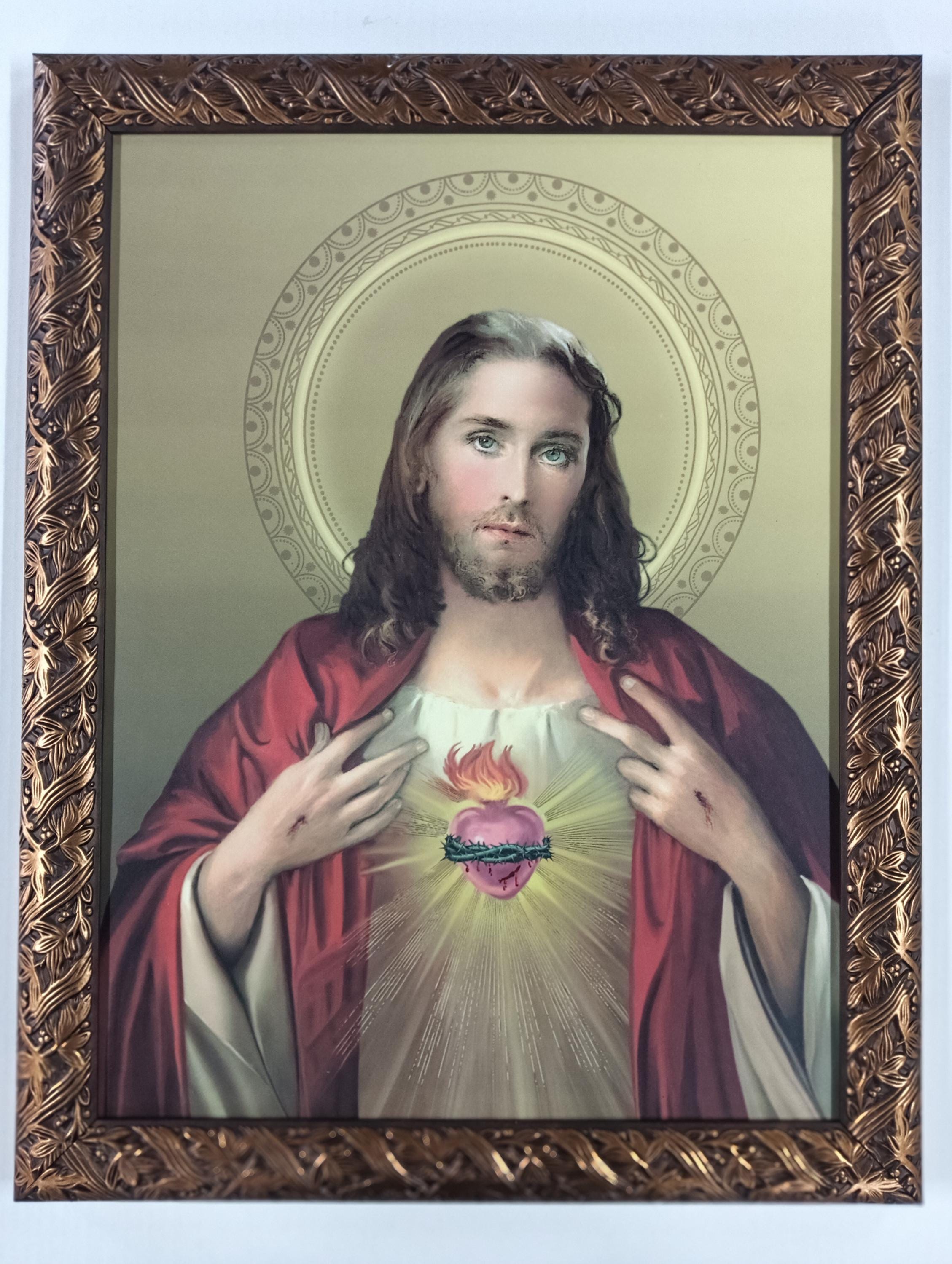 Jesus Christ Sacred Heart Laminated Framed Picture Frames WALLFRAMES ...