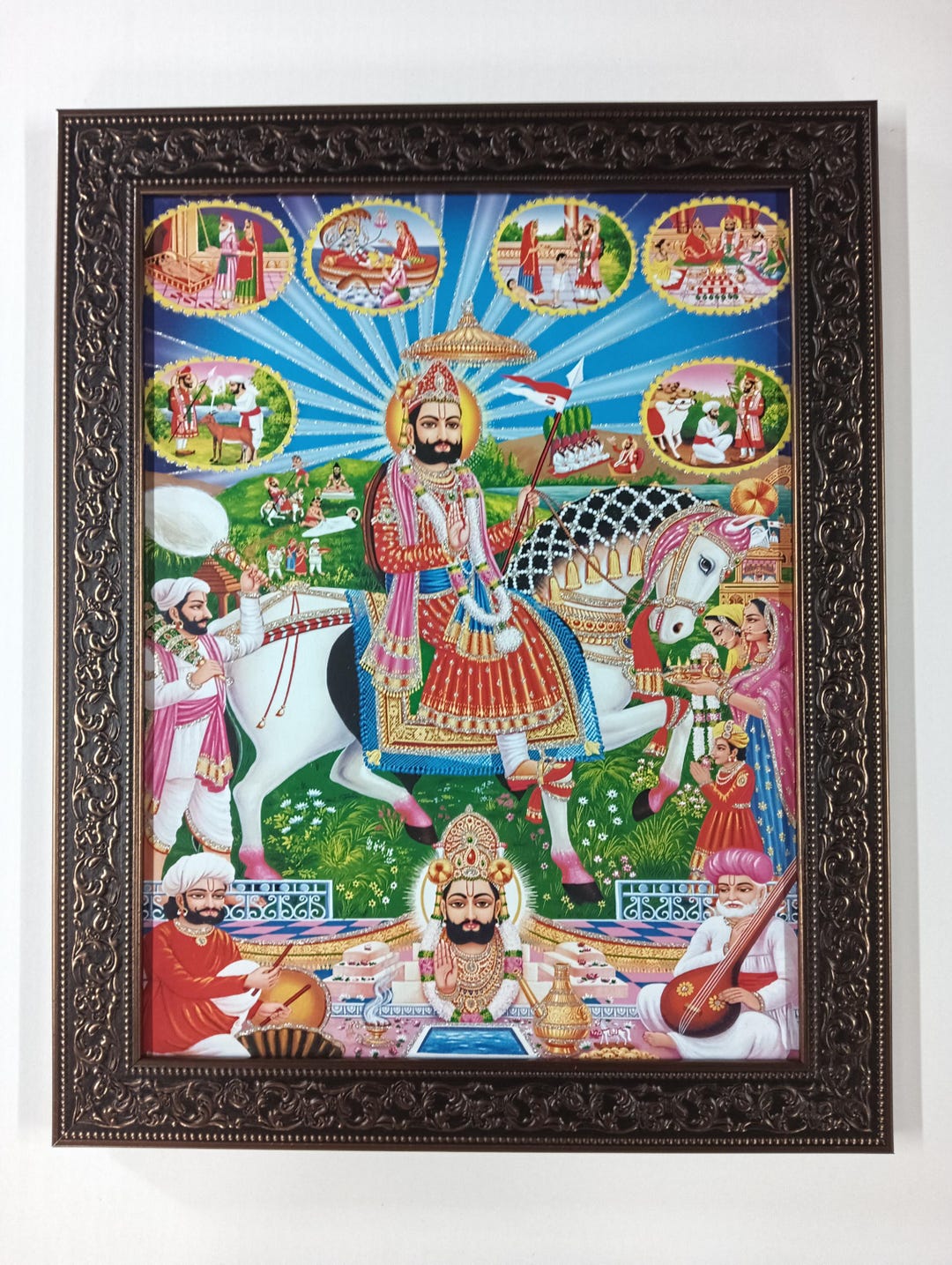 Ramdevji Ramdev Pir Rajput Folk Deity Rajasthan Gujarat India Sindh ...