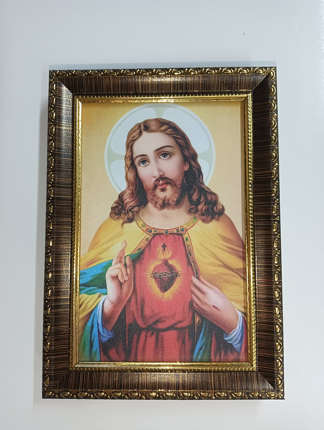 Jesus Christ Sacred Heart Framed Picture Frames WALLFRAMES (4x6") - Etsy