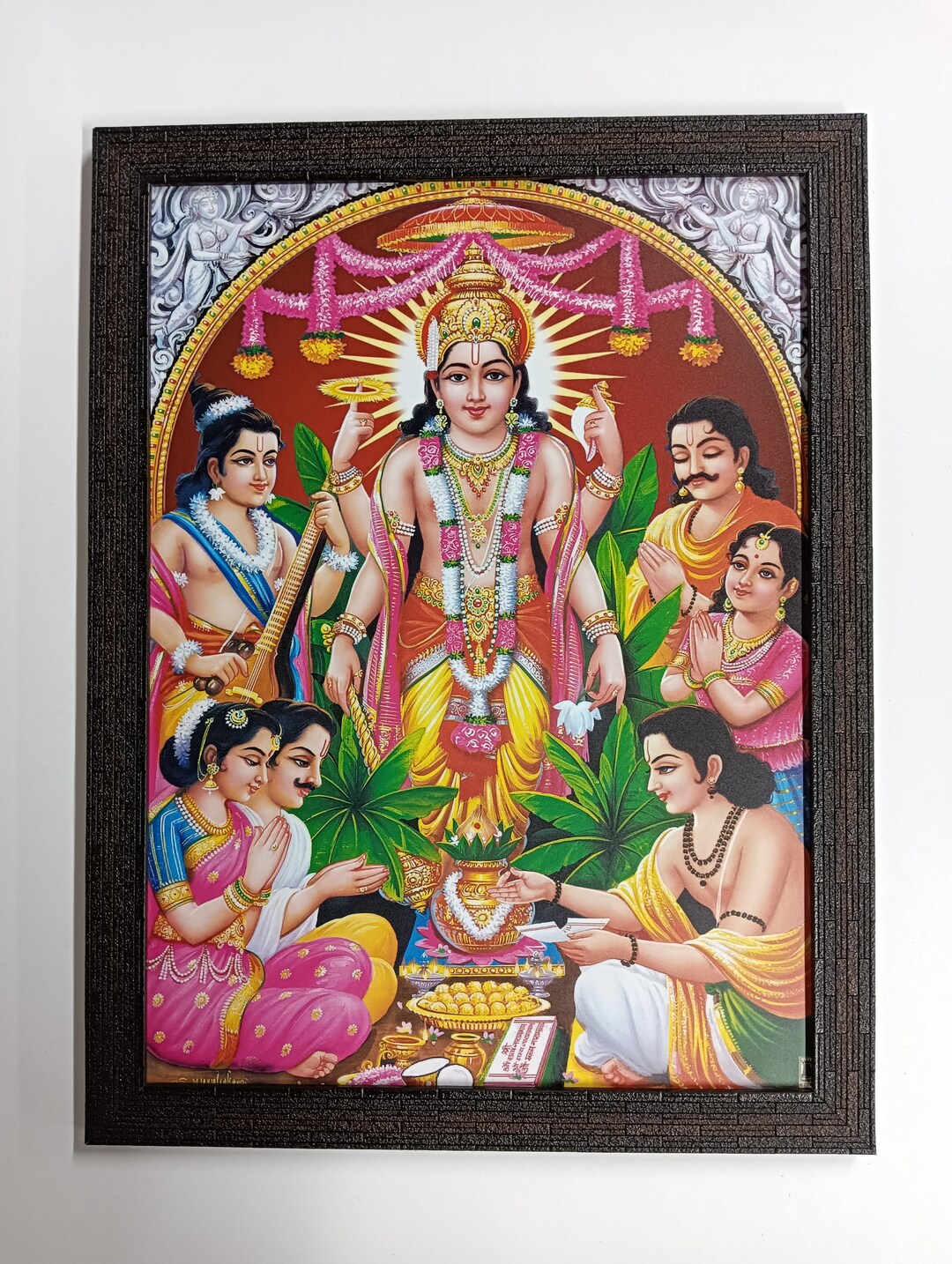 Lord Satyanarayan / Satyanarayana / Shree Satya Narayan Framed ...