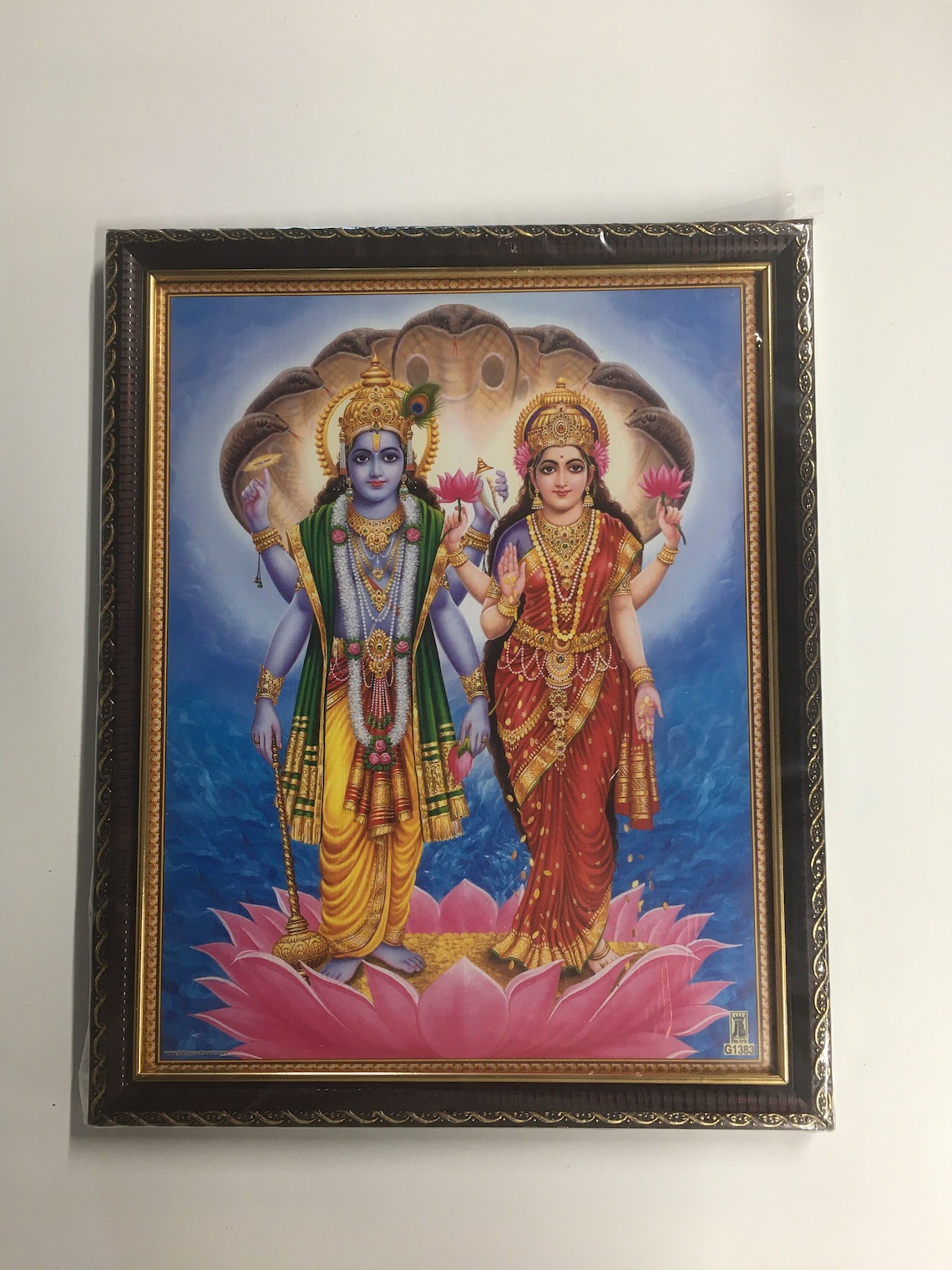 Lord Vishnu With Lakshmi Mata Photo Frame for Home Decor / - Etsy