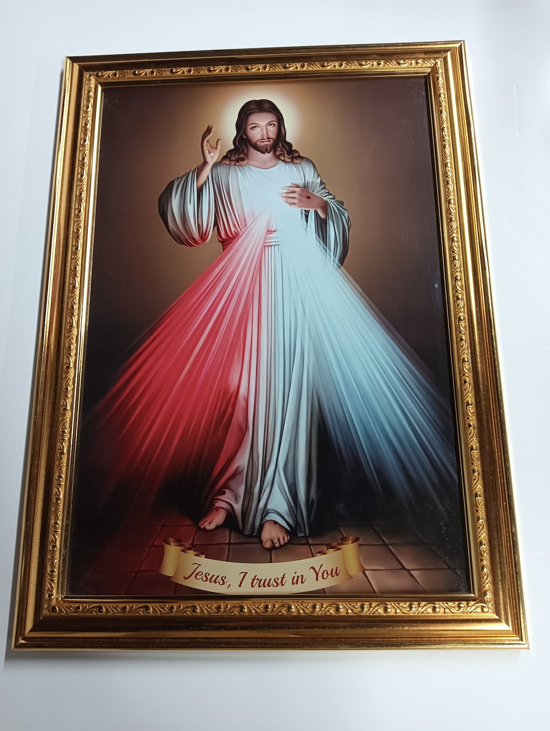 Divine Mercy Jesus Christ Karuna Framed Picture Frames WALLFRAMES (19 ...