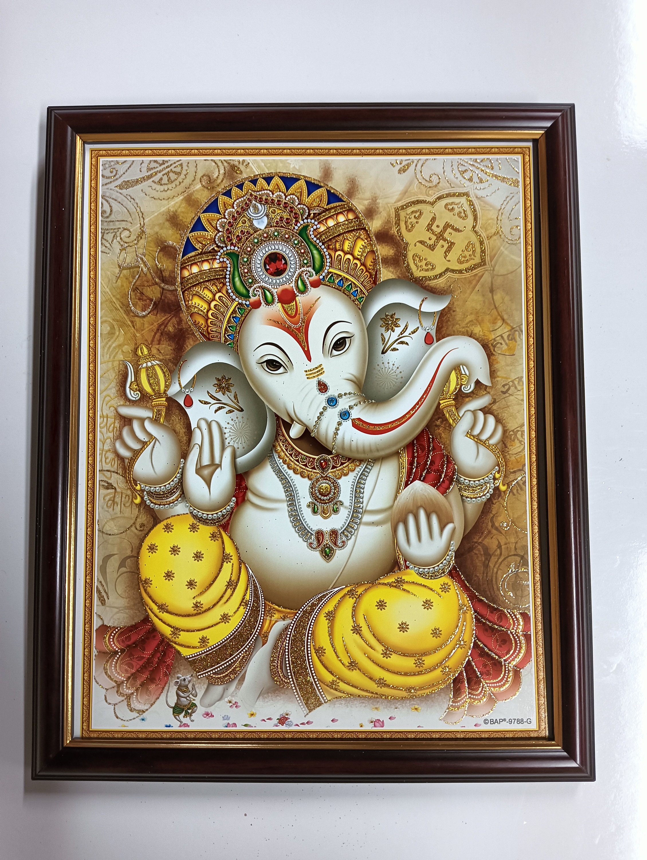 Ganesh Ji Framed Print: Ganpati Bappa Photo (10x12") - Etsy