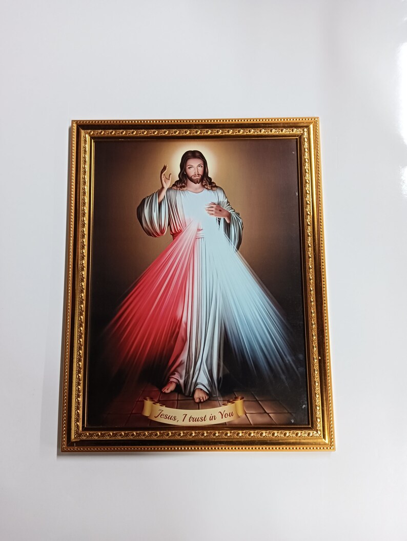 Divine Mercy Jesus Christ Karuna Framed Picture Frames WALLFRAMES (19 ...
