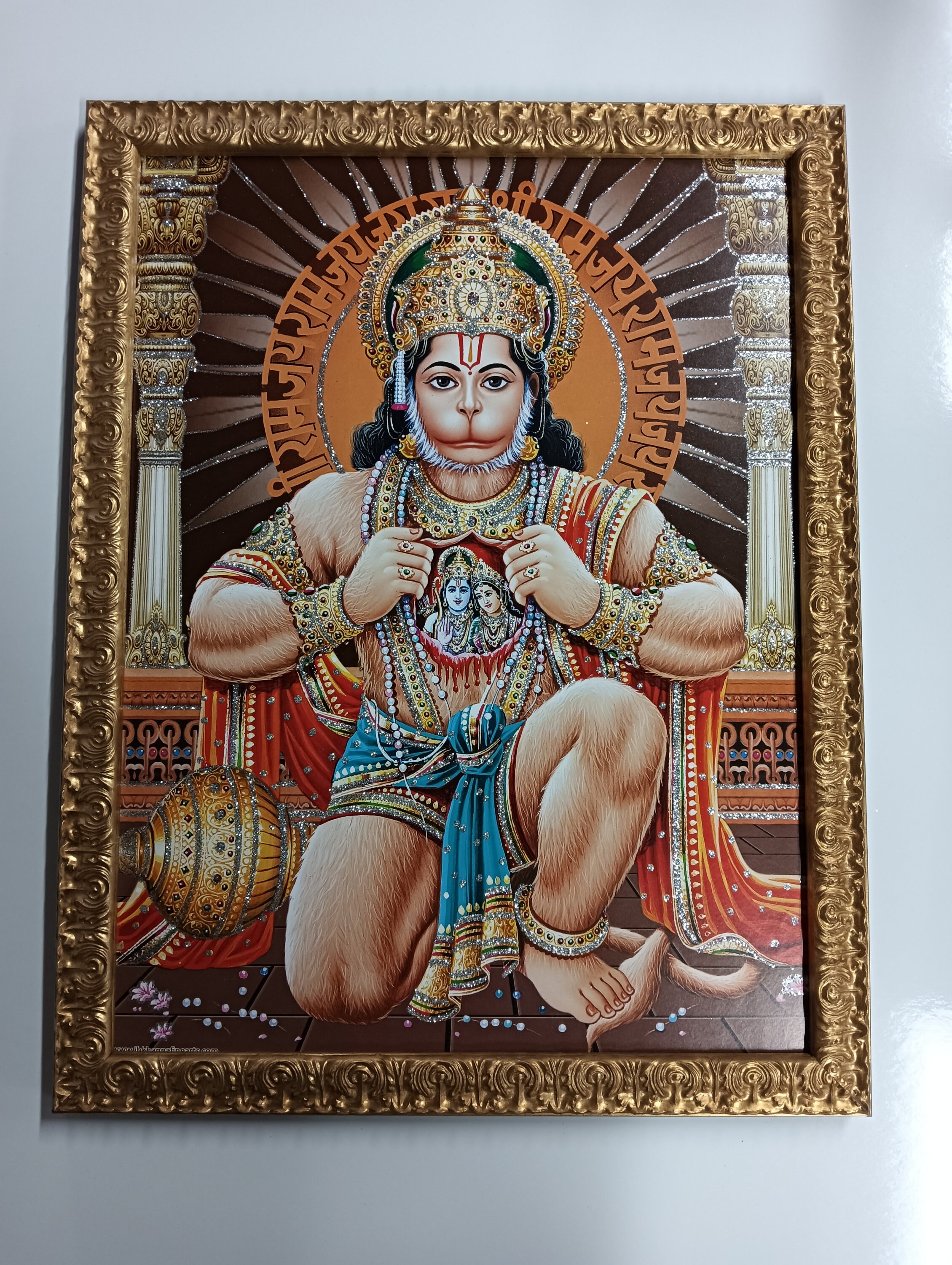 Sri Hanuman Showing Rama and Sita in His Heart Framed Picture Frames ...