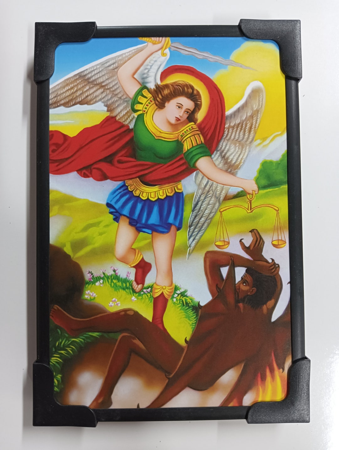 Saint Michael the Archangel Framed Picture Frames Laminated Wallframes ...