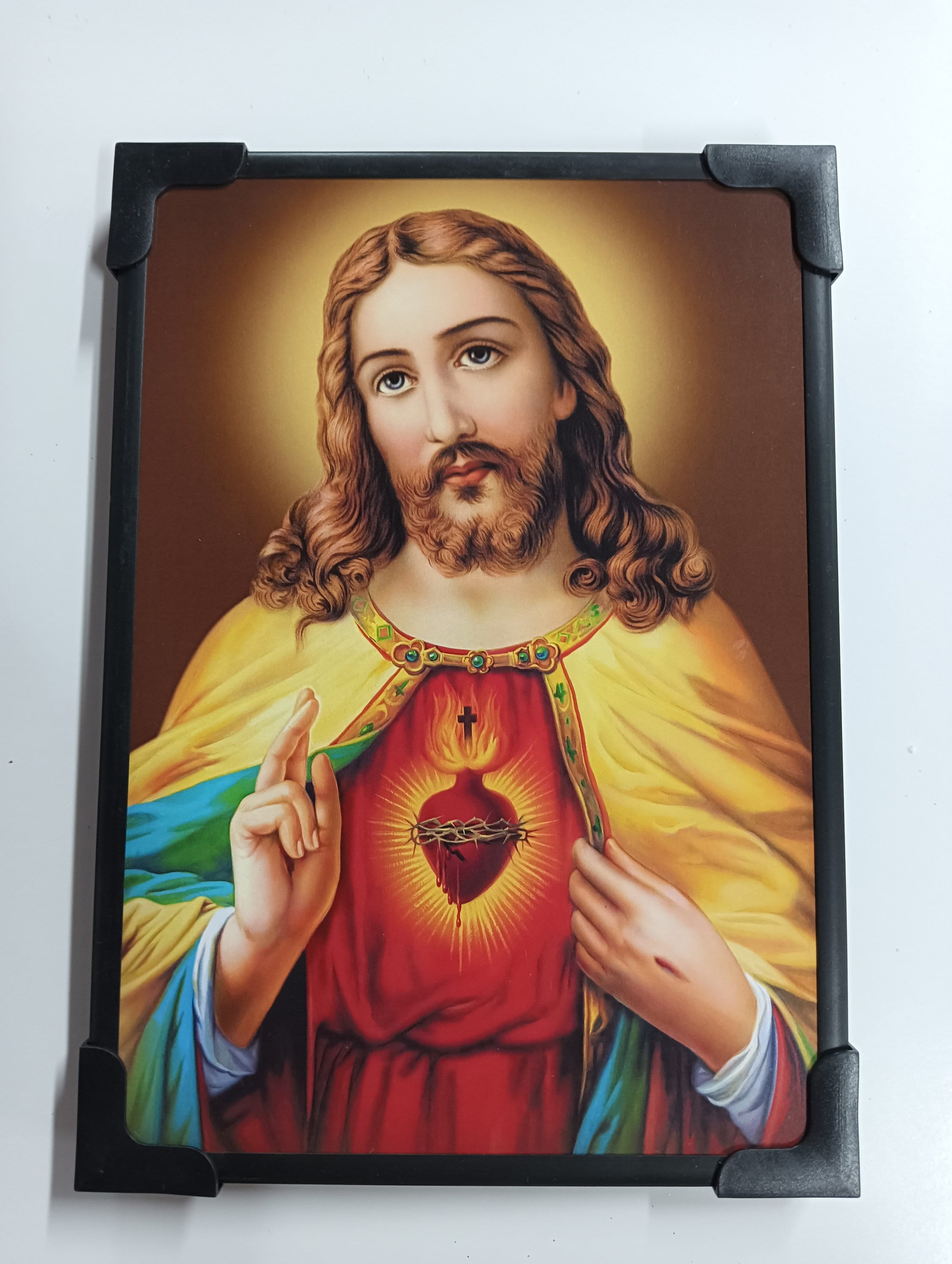 Jesus Christ Sacred Heart Framed Picture Frames Laminated Wallframes ...