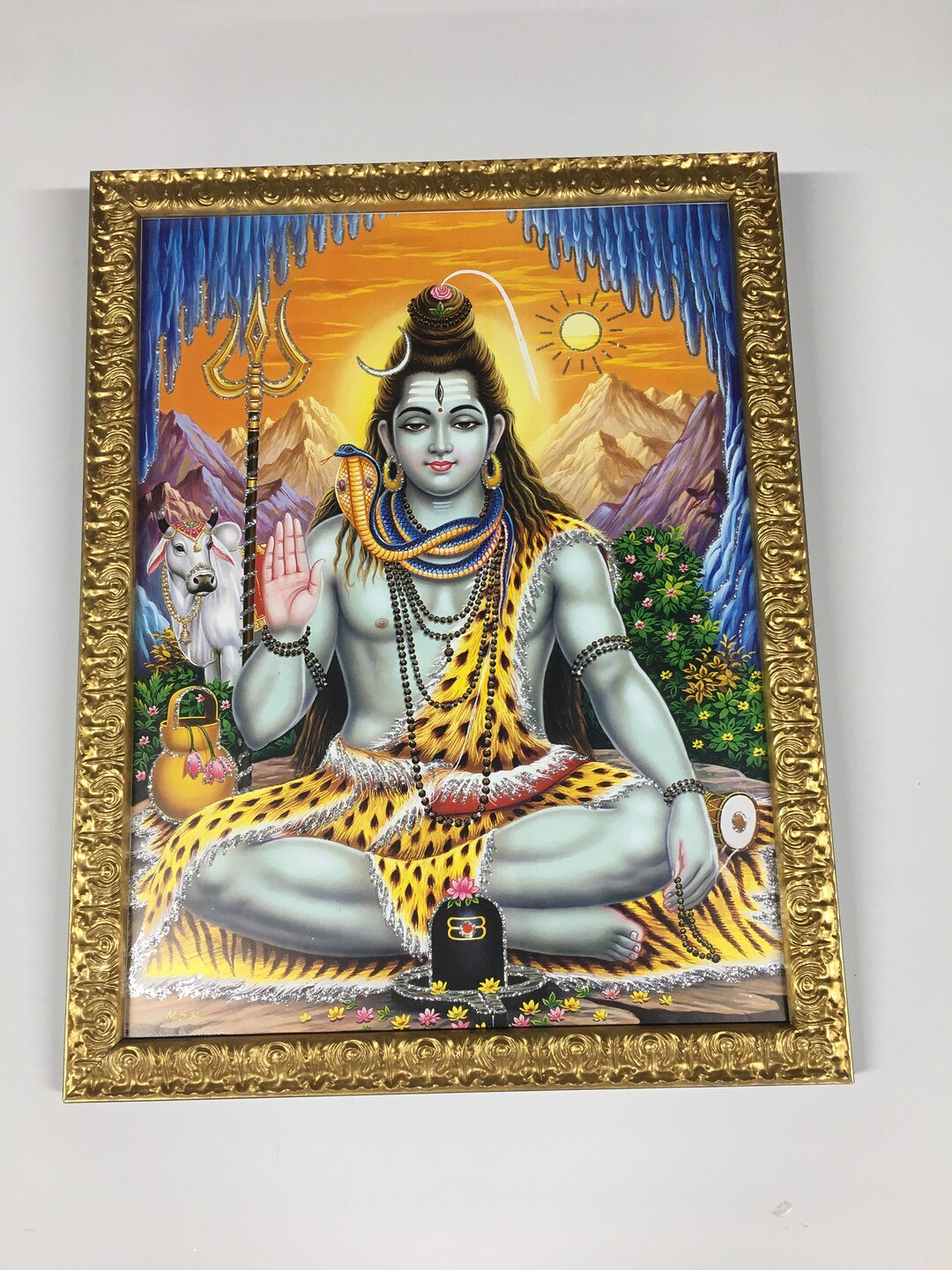 Lord Shiva Framed Picture Frames WALLFRAMES (17.5x13.5") - Etsy