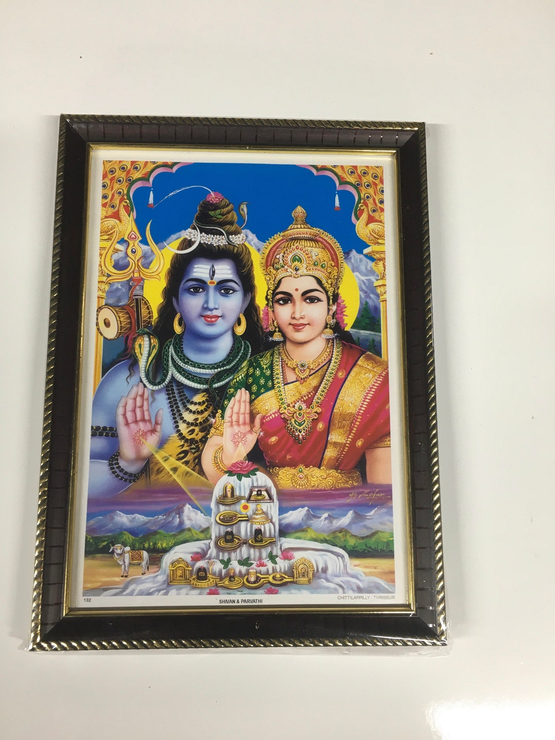 Shiva Parvathi Framed Picture Frames WALLFRAMES (10.5x 8") - Etsy