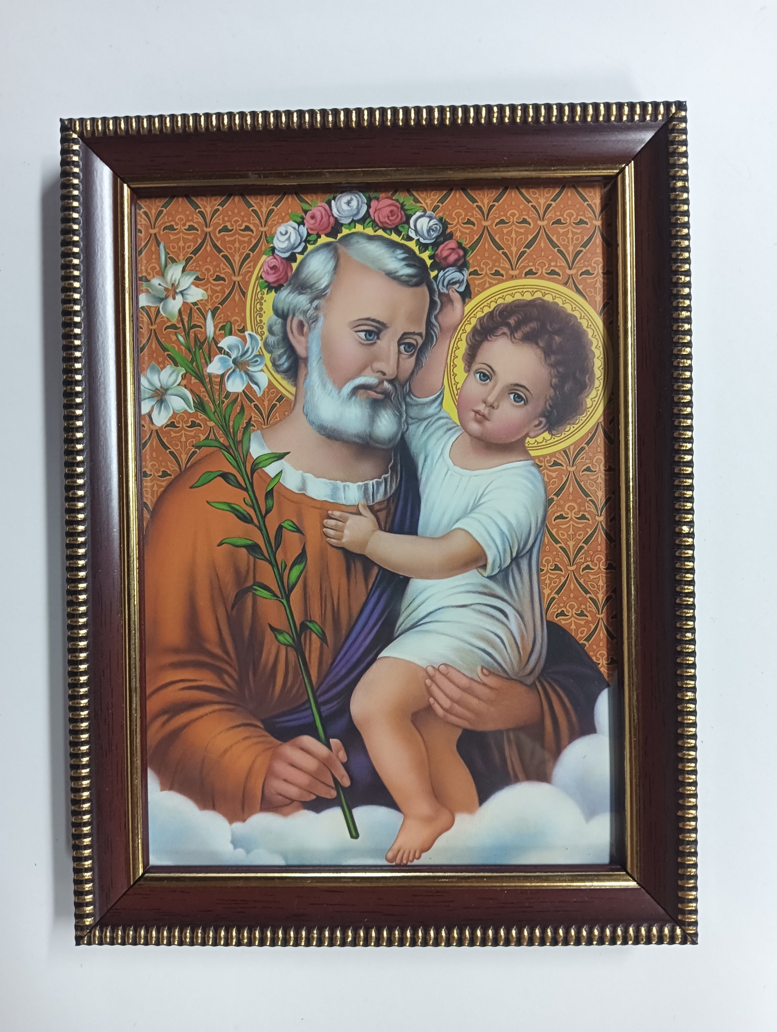 Saint Joseph With the Infant Jesus Framed Picture Frames WALLFRAMES ...